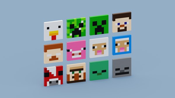 modelo 3d Personajes de Minecraft - TurboSquid 1952464