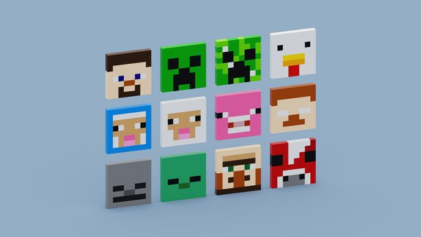 modelo 3d Personajes de Minecraft - TurboSquid 1952464