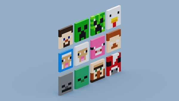 modelo 3d Personajes de Minecraft - TurboSquid 1952464