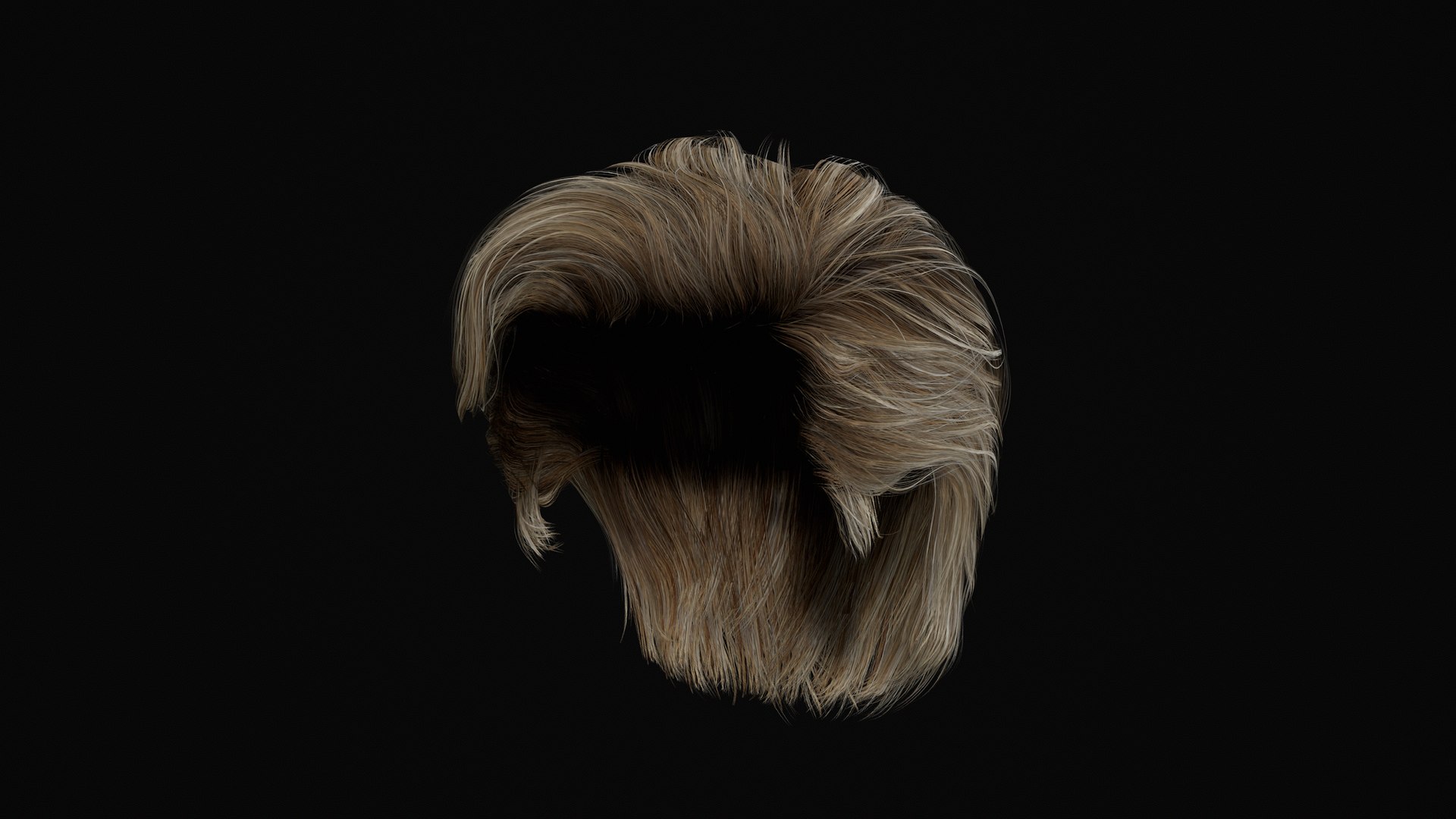 3D Model Hair Male Realtime - TurboSquid 2206276