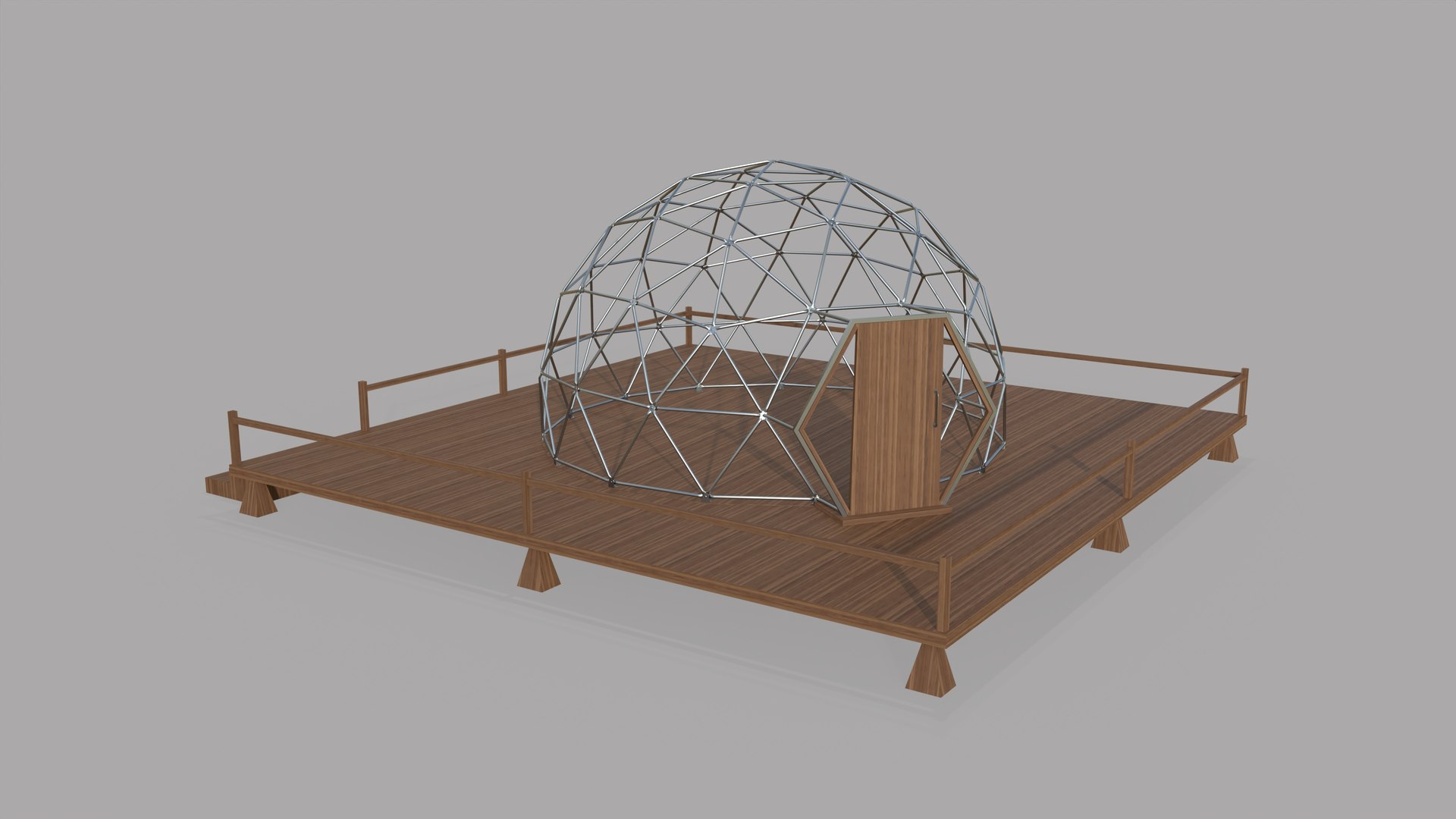 3D Model Ultra-Realistic Geodesic Dome V4 - TurboSquid 2257640