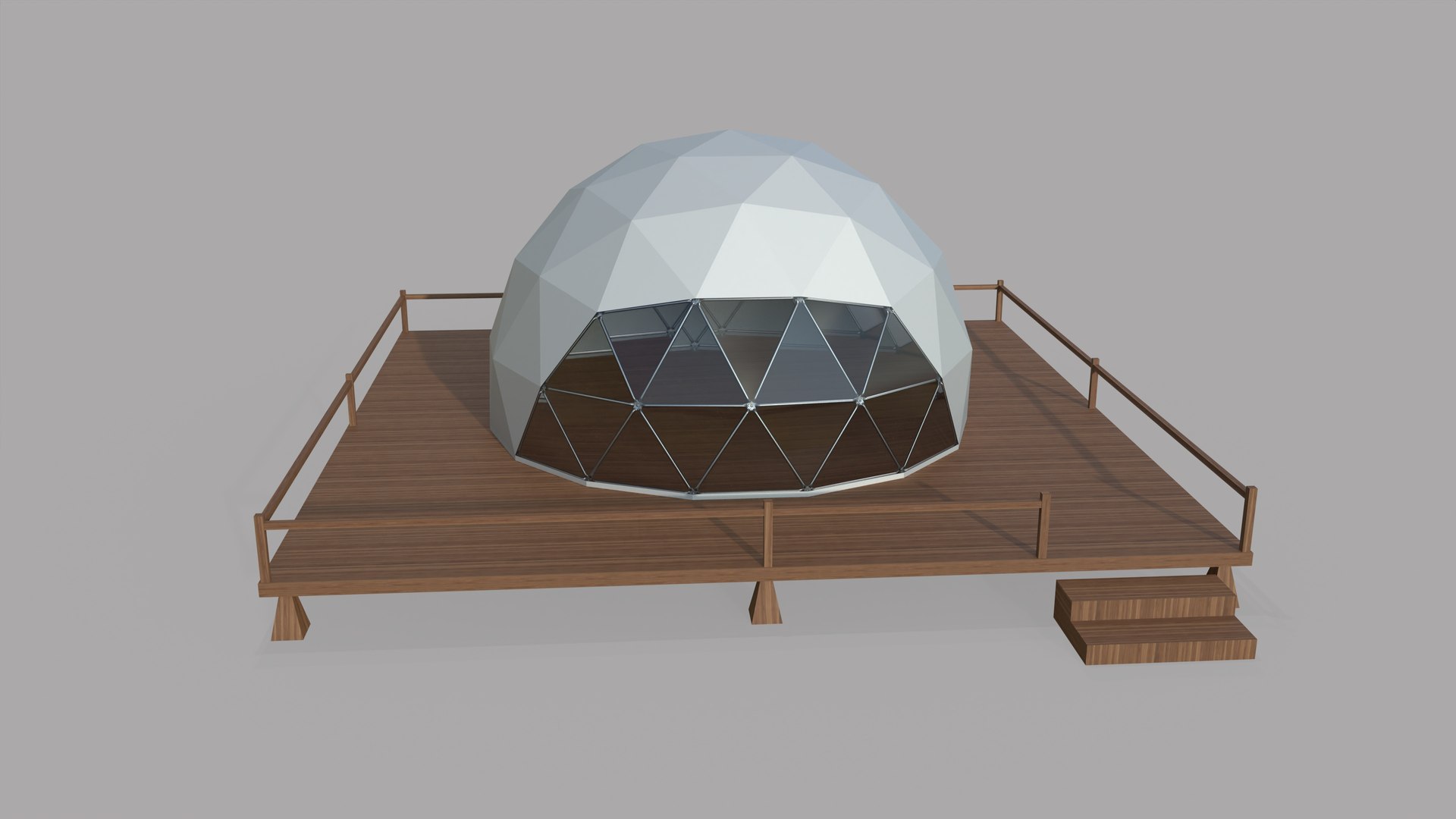 3D Model Ultra-Realistic Geodesic Dome V4 - TurboSquid 2257640