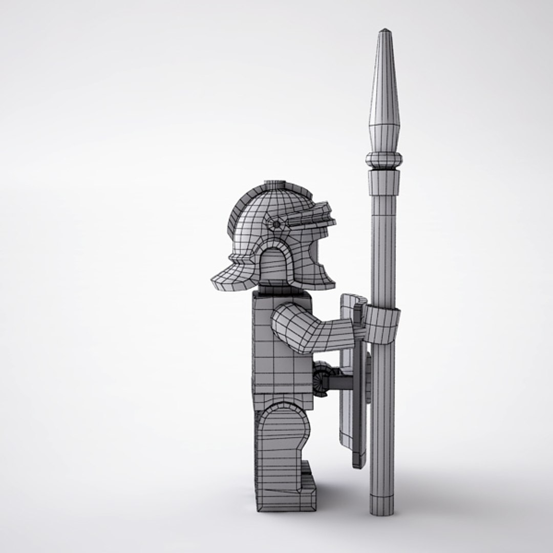3d Rigged Lego Roman Soldier