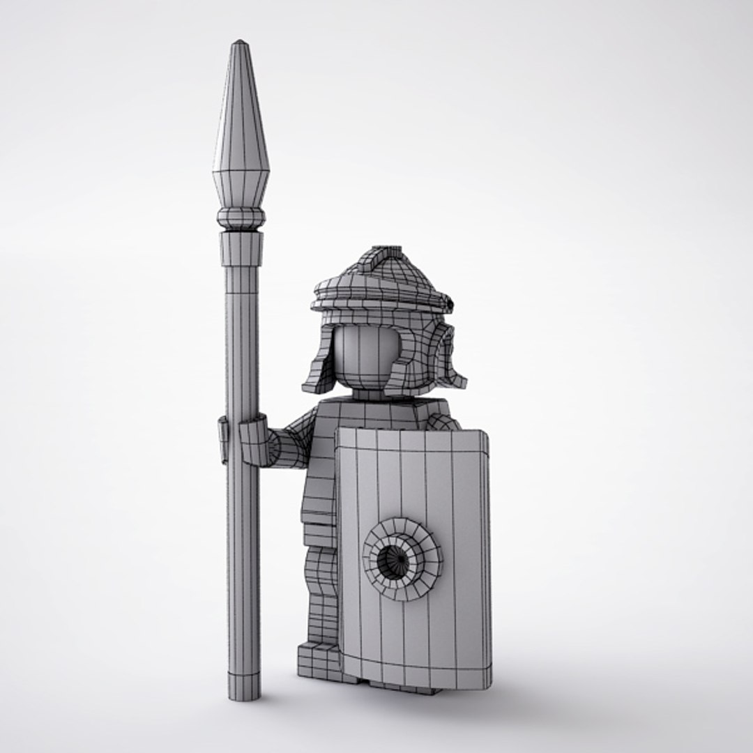 3d Rigged Lego Roman Soldier