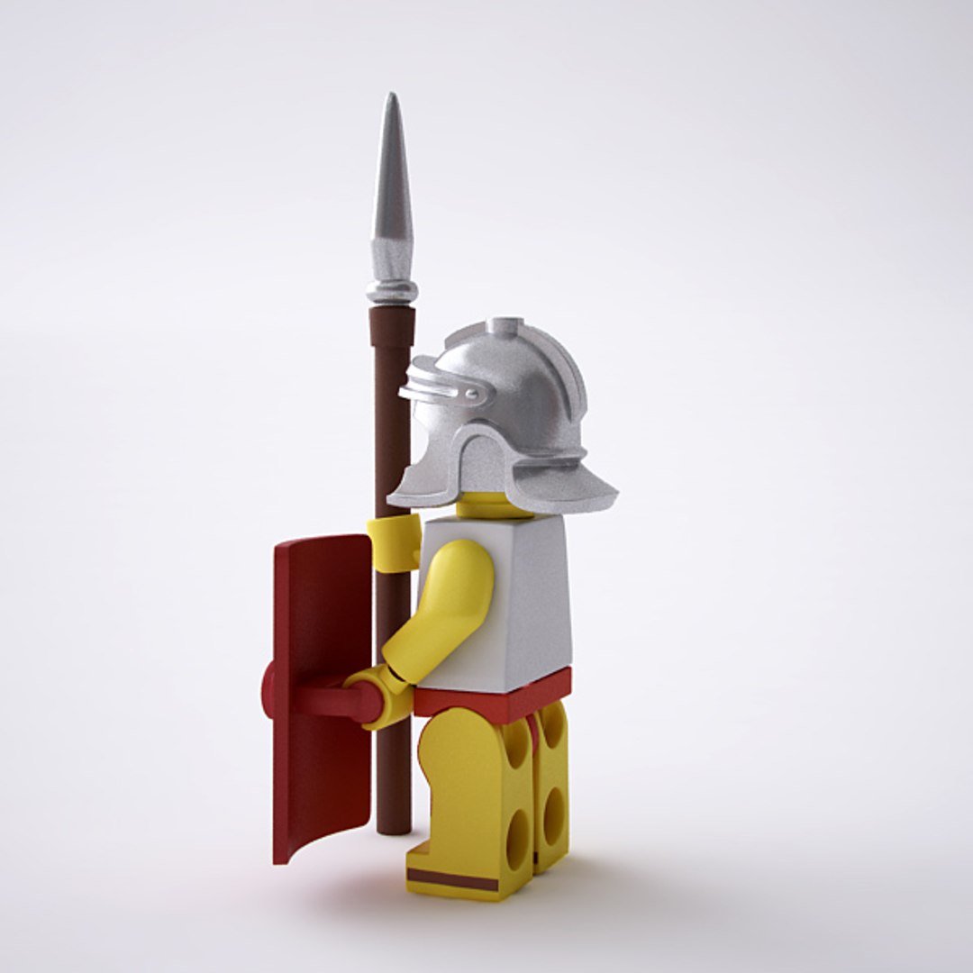 3d Rigged Lego Roman Soldier