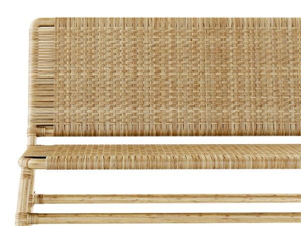 Bench rattan model - TurboSquid 1675848