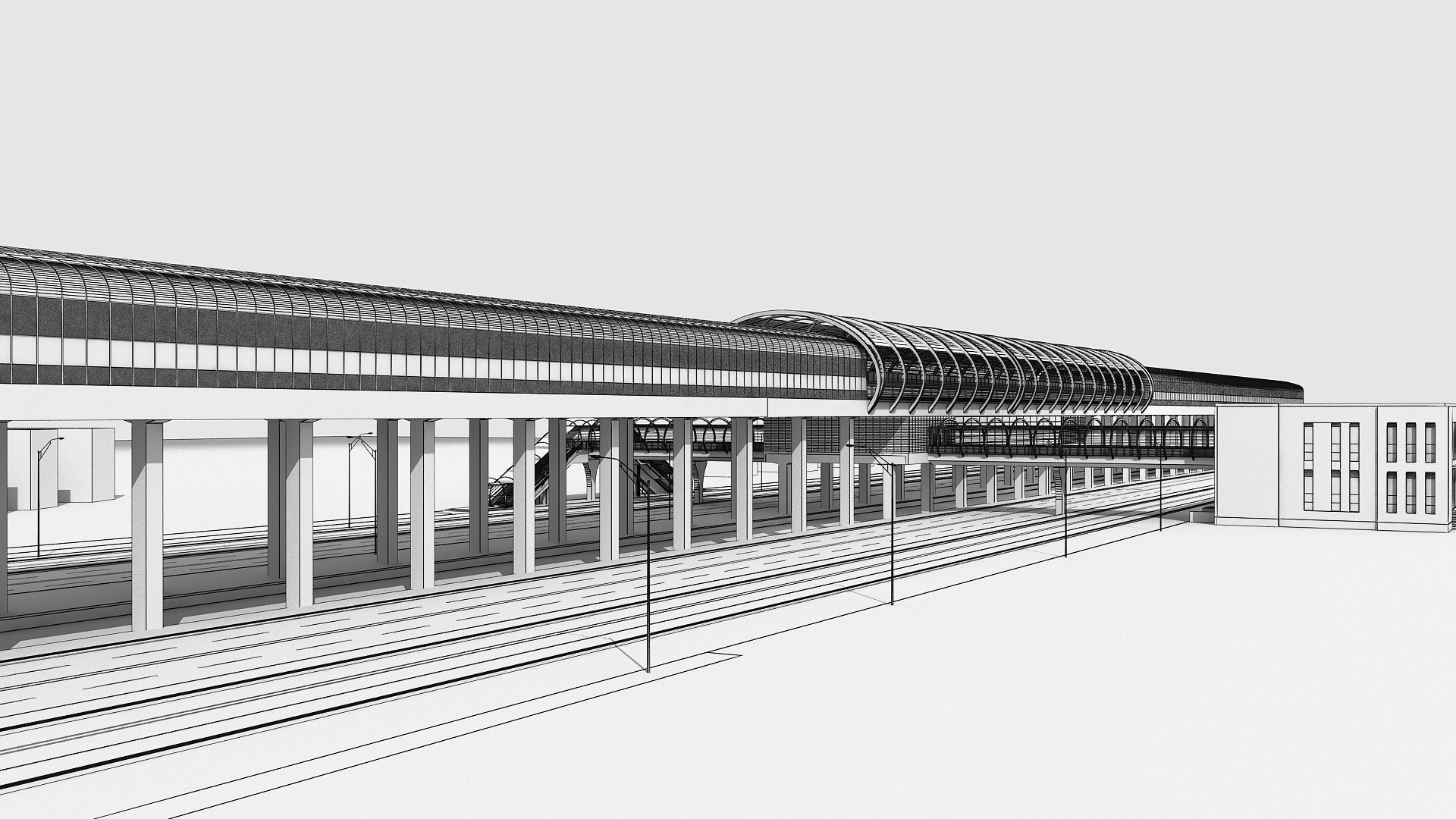 Light Rail Station 12 3D Model - TurboSquid 1877452