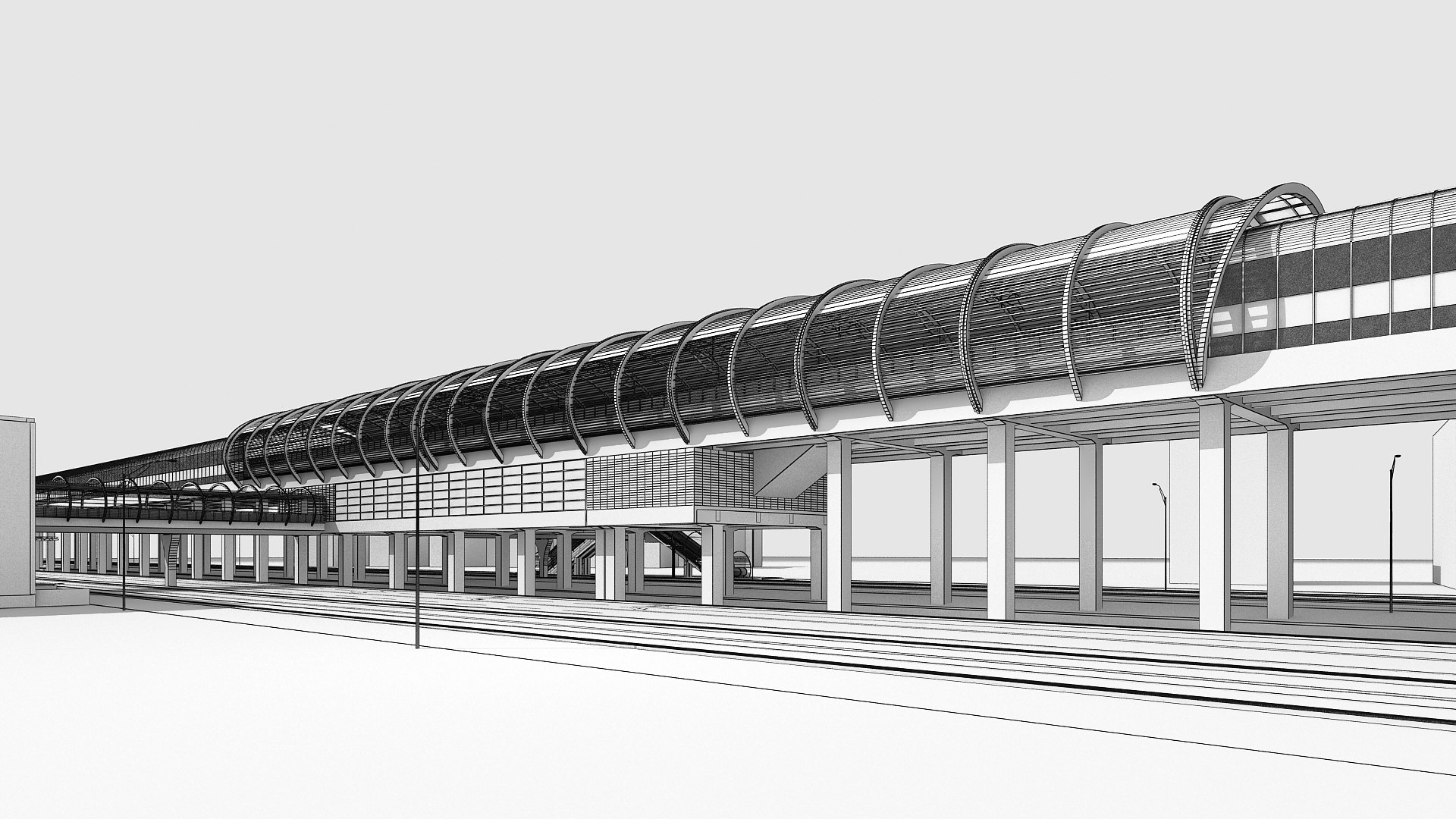 Light Rail Station 12 3D Model - TurboSquid 1877452