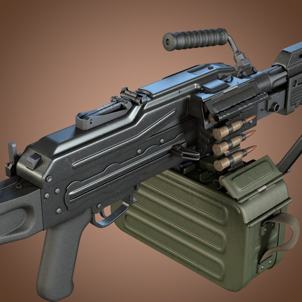 3d kalashnikov aek-999 barsuk machine gun