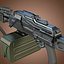 3d kalashnikov aek-999 barsuk machine gun