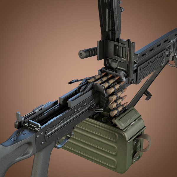 3d kalashnikov aek-999 barsuk machine gun