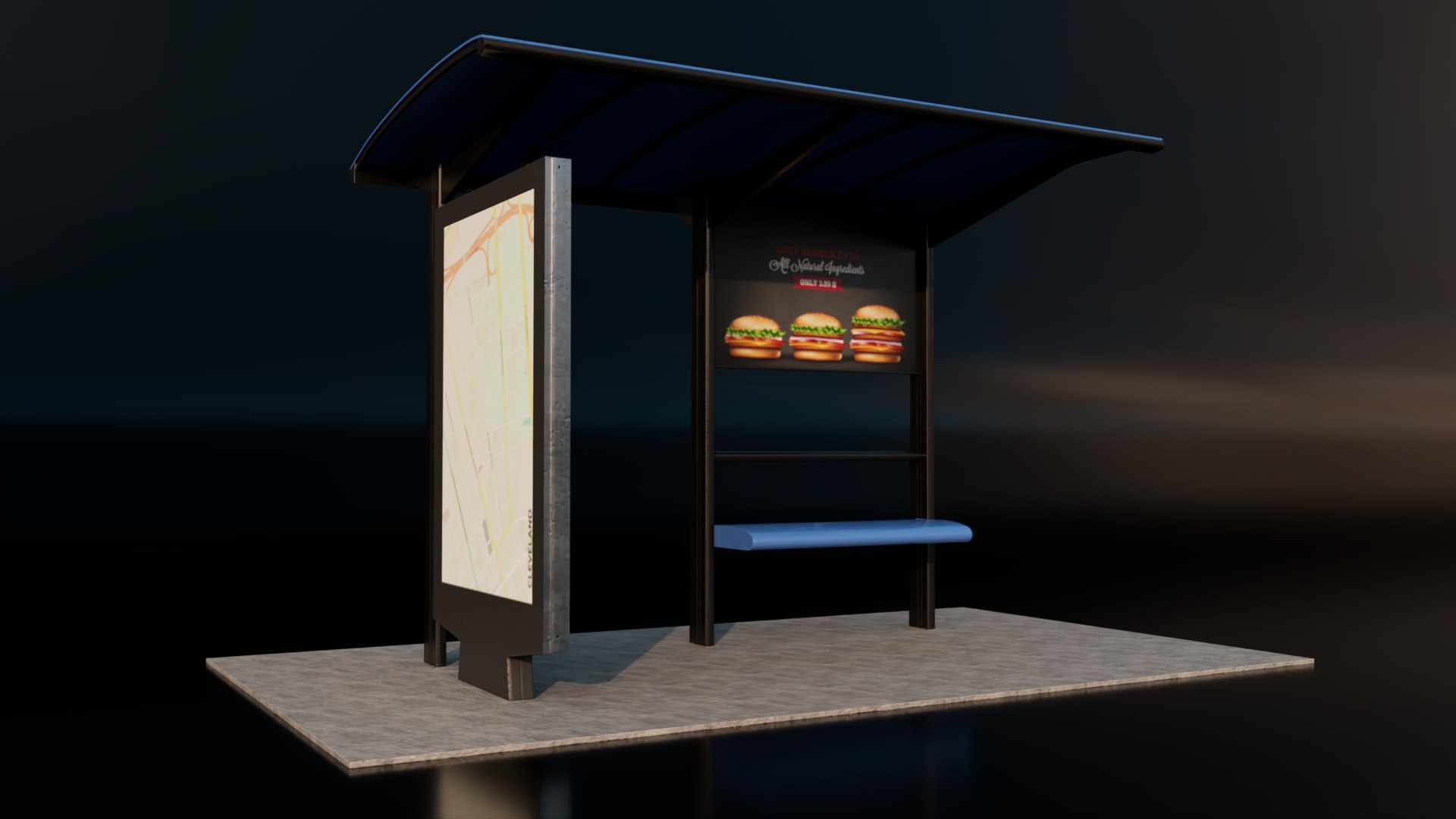 Bus Station 3D Model - TurboSquid 2284627