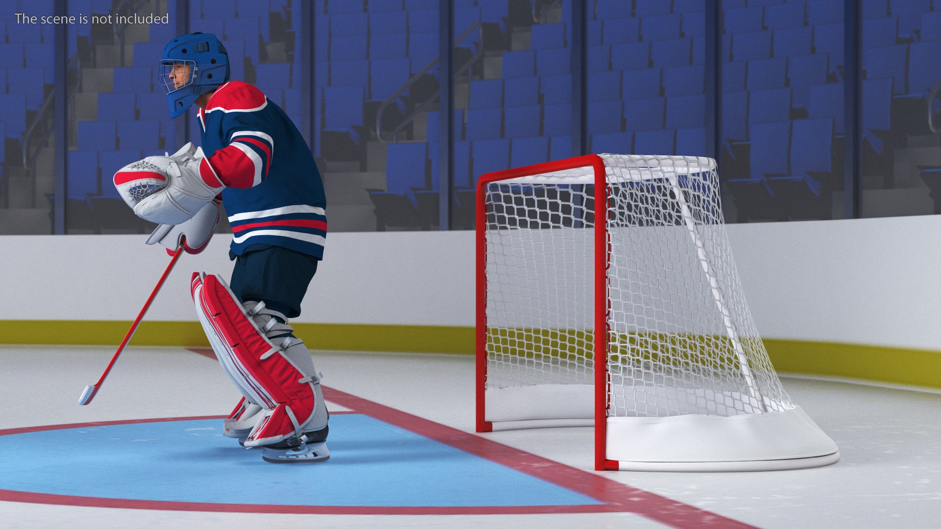 3D Goalie And Hockey Goal - TurboSquid 2335701