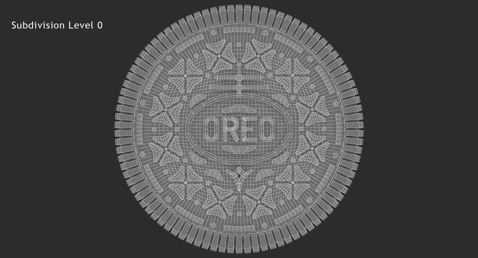 3d Model Realistic Oreo Cookie