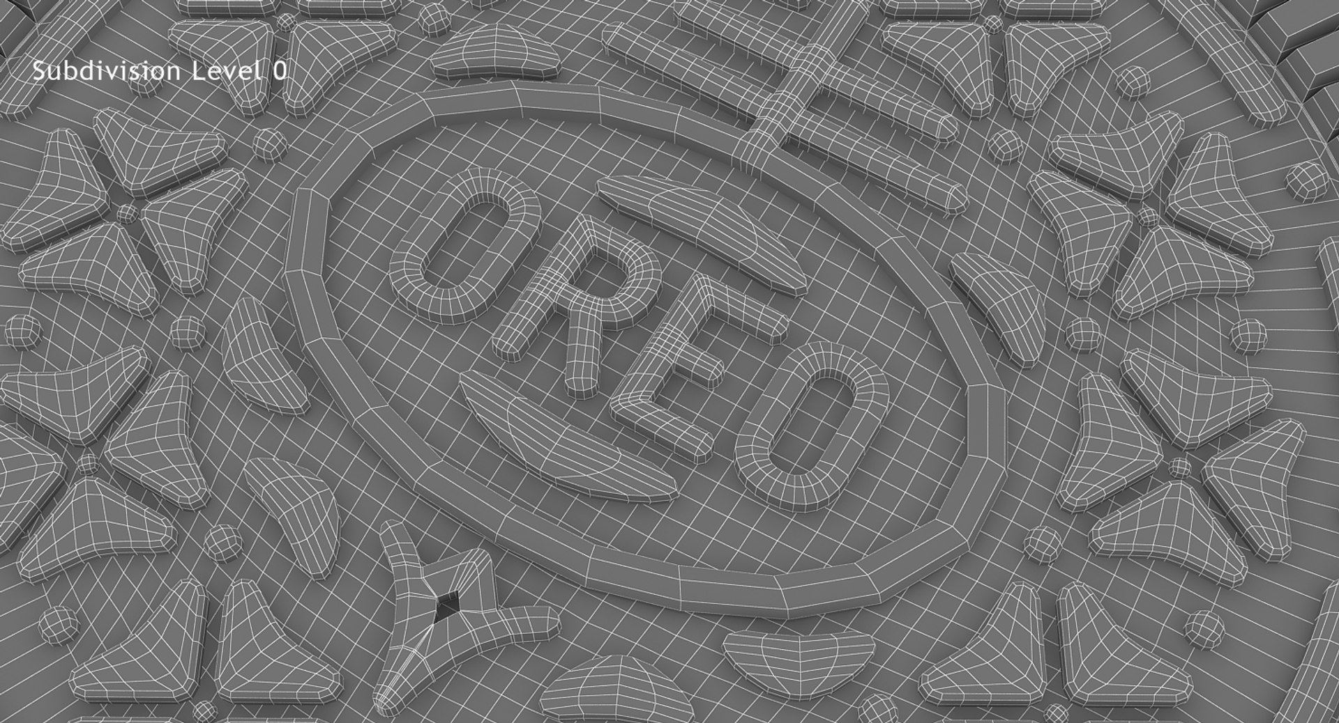 3d Model Realistic Oreo Cookie