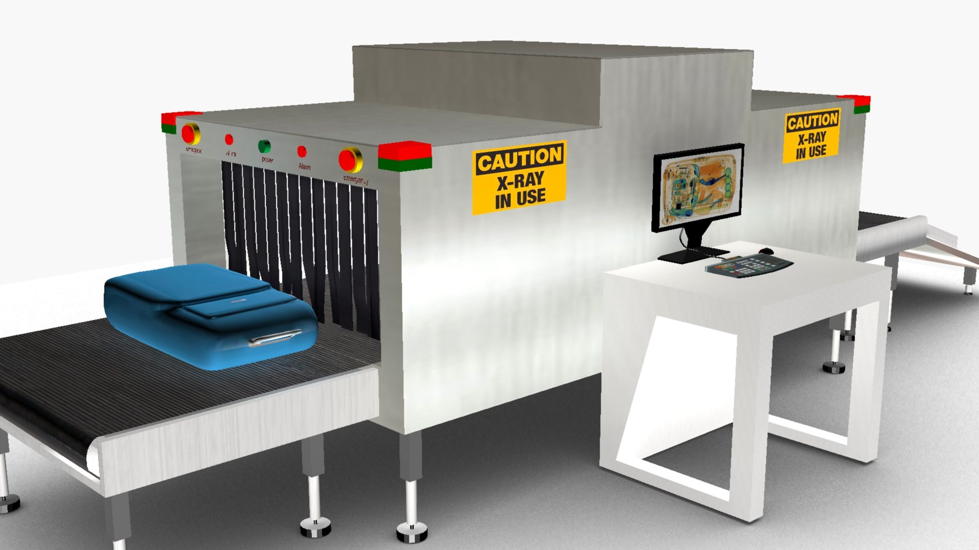 Baggage X-ray Scanner 3D Model - TurboSquid 1862291