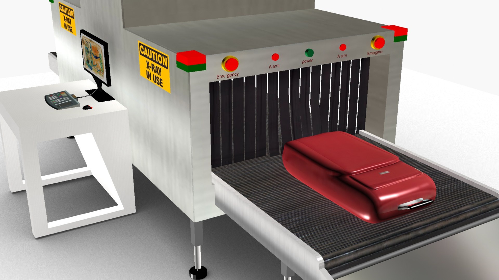 Baggage X-ray Scanner 3D Model - TurboSquid 1862291