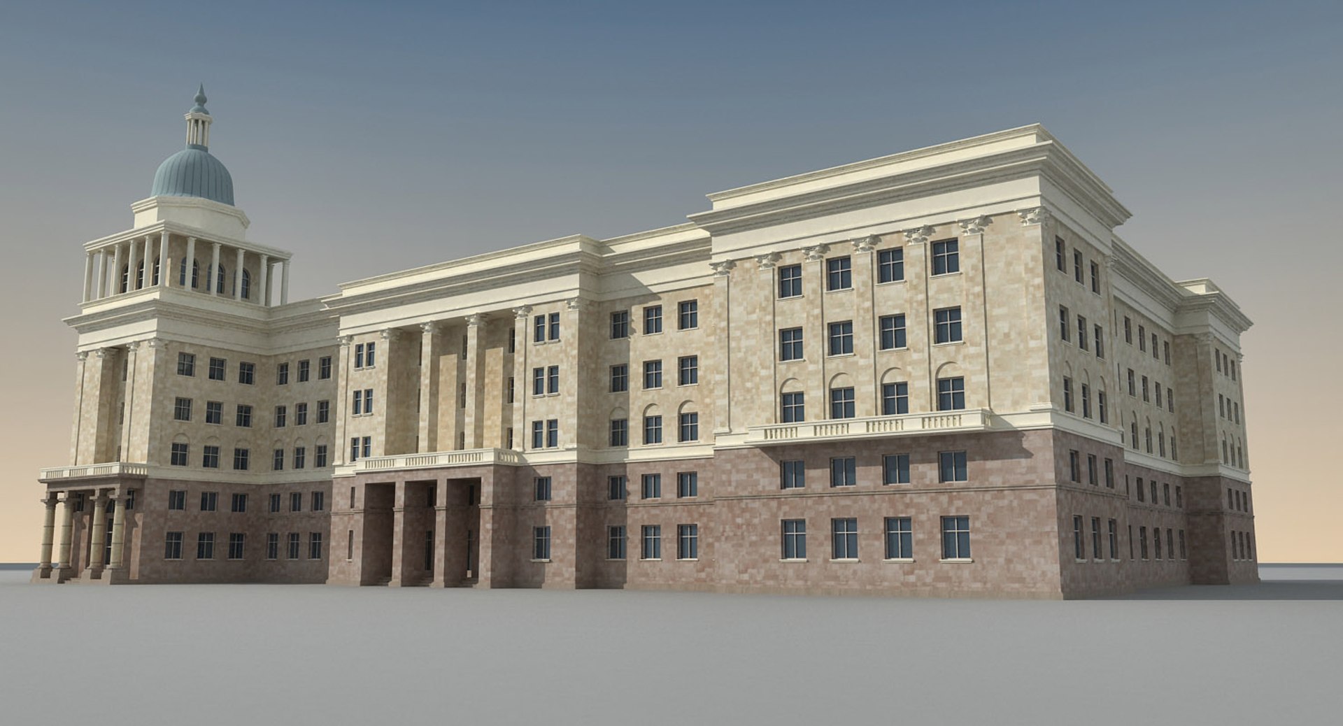 European Building Europe 3d Model