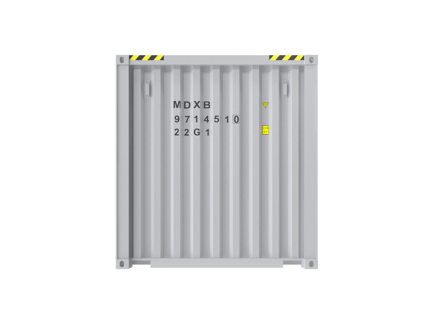 Maersk Transport 20ft Container 3D Model - TurboSquid 1800684