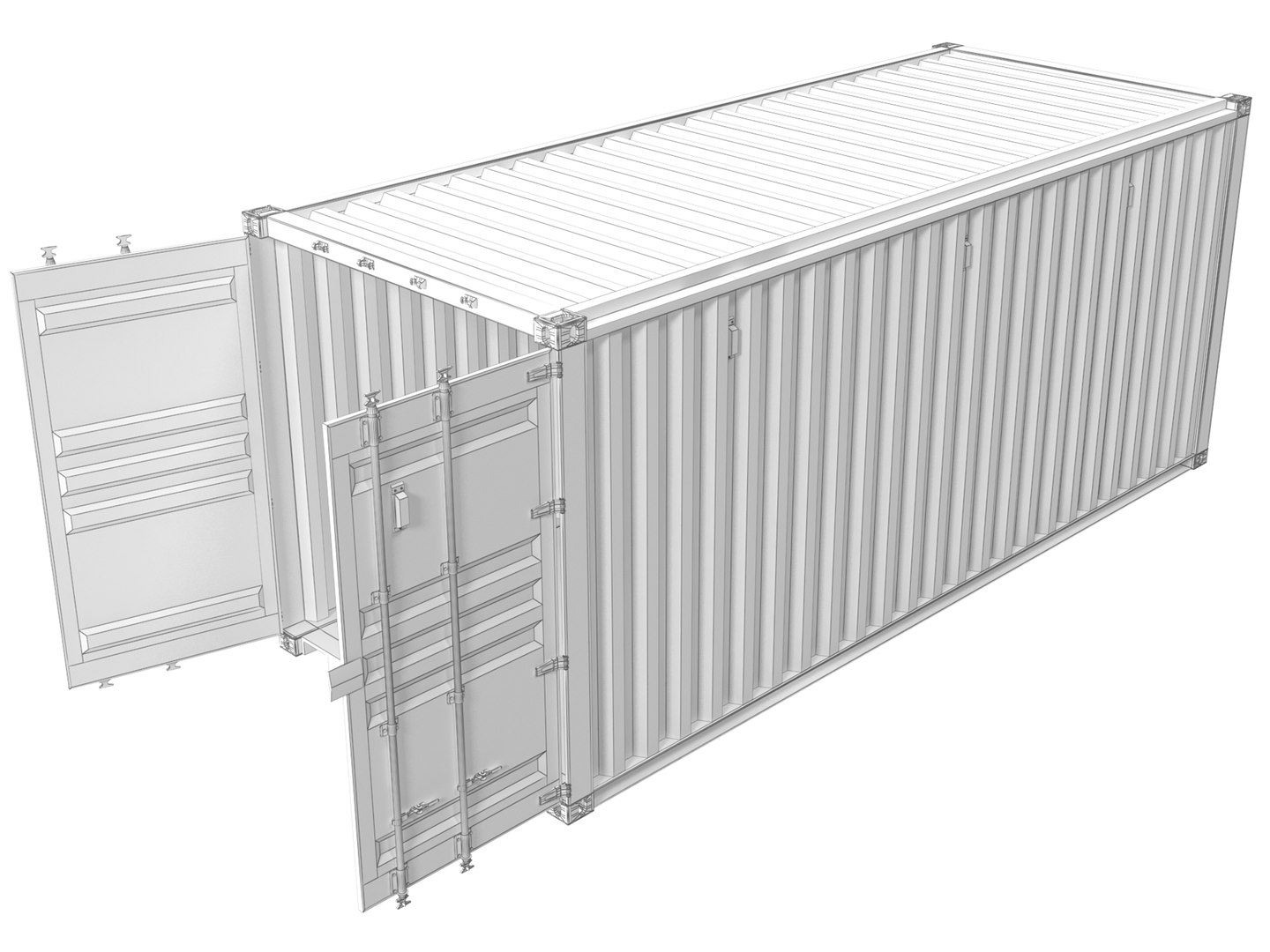 Maersk Transport 20ft Container 3D Model - TurboSquid 1800684