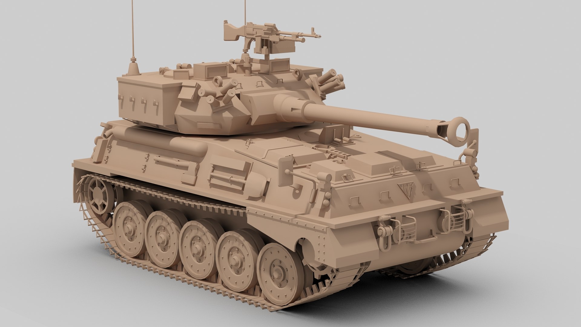 3d British Scorpion 90 T Model