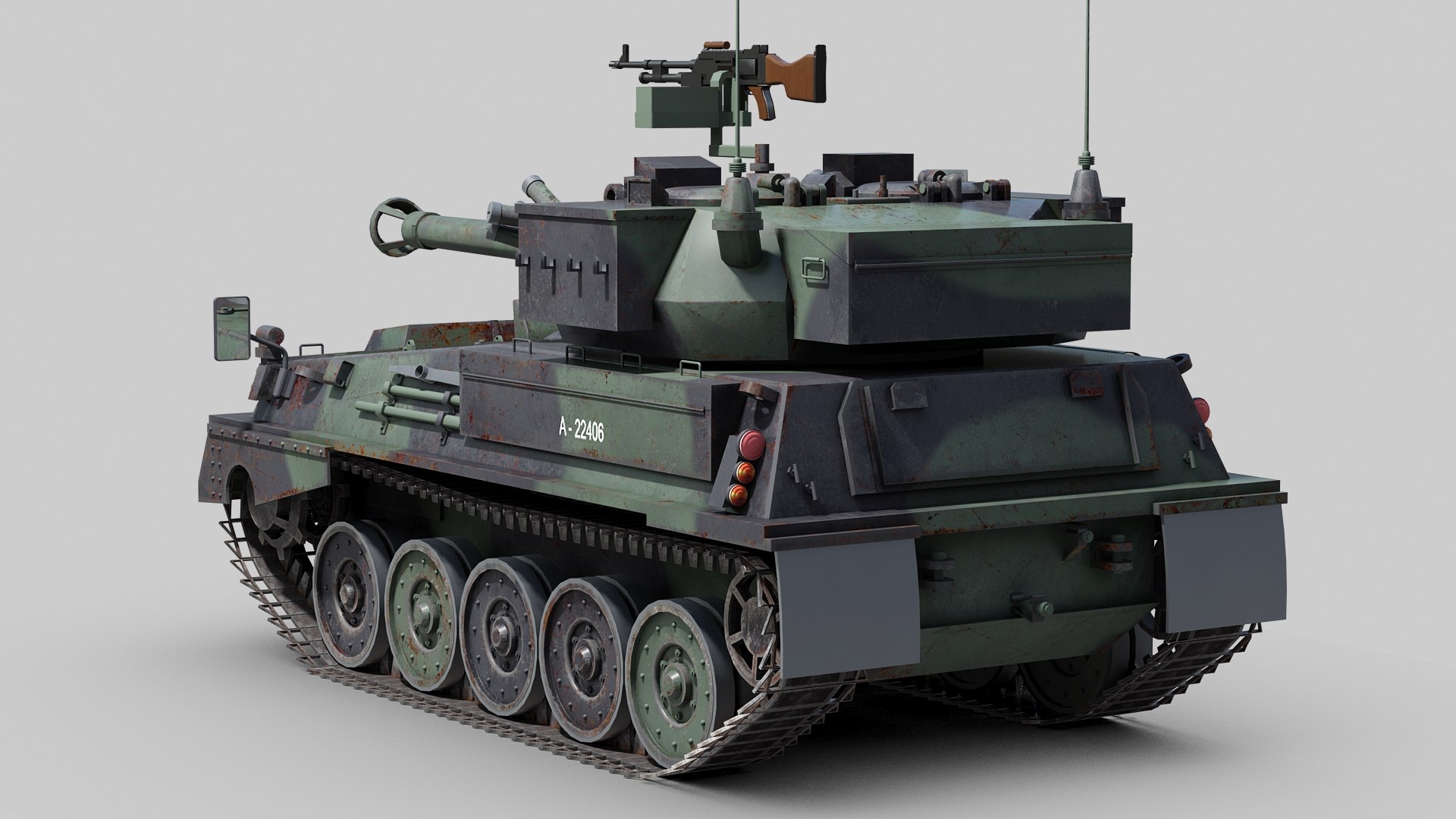 3d British Scorpion 90 T Model