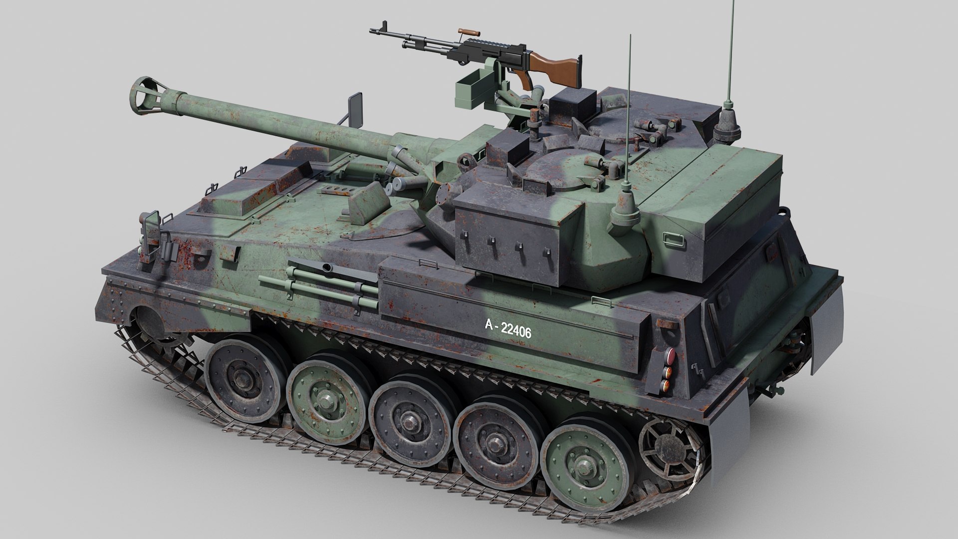 3d British Scorpion 90 T Model