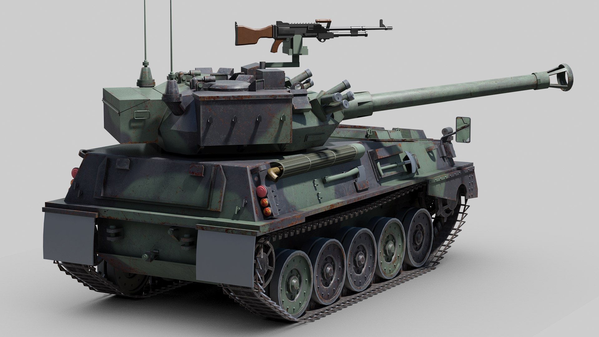 3d British Scorpion 90 T Model