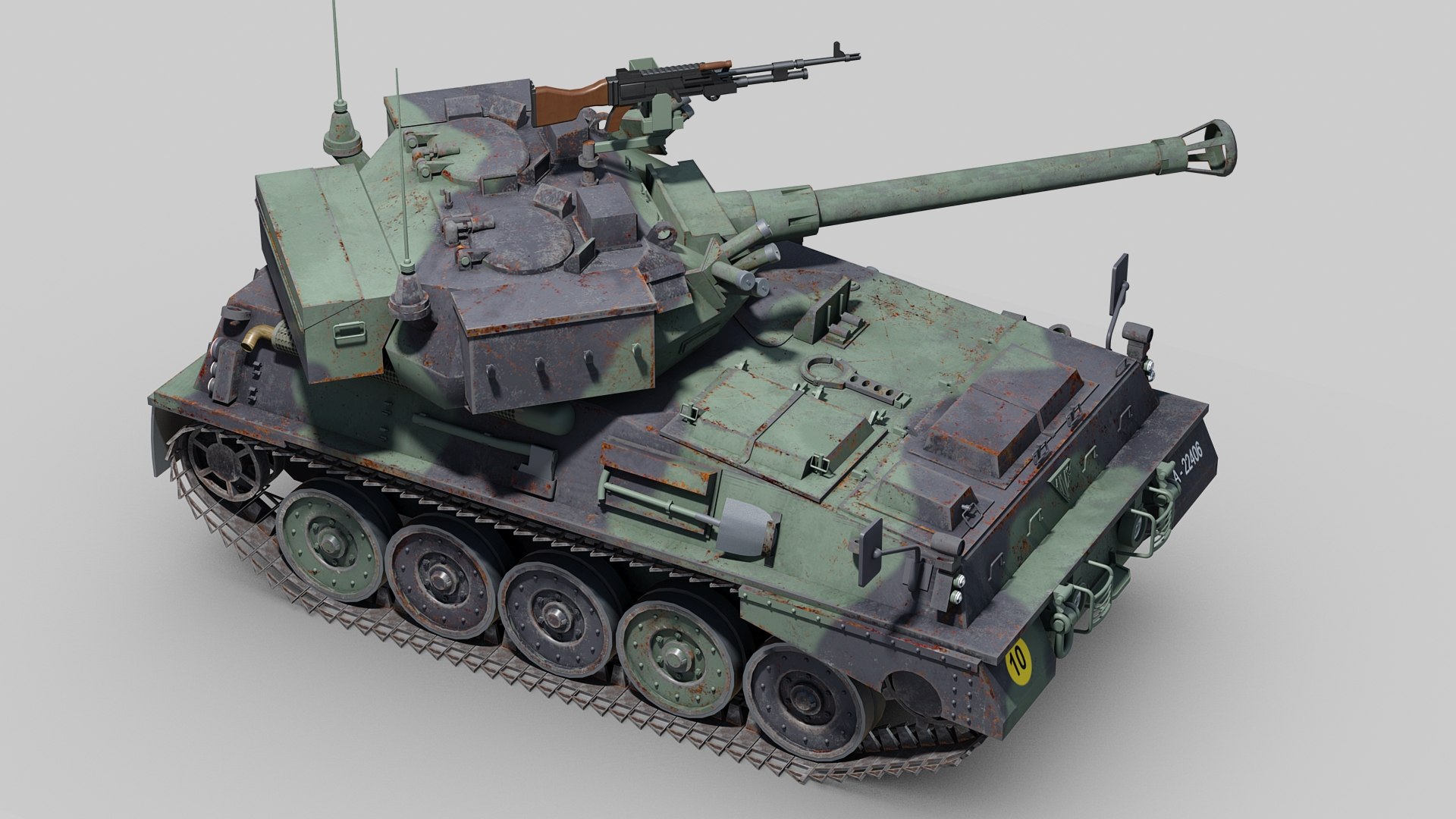 3d British Scorpion 90 T Model