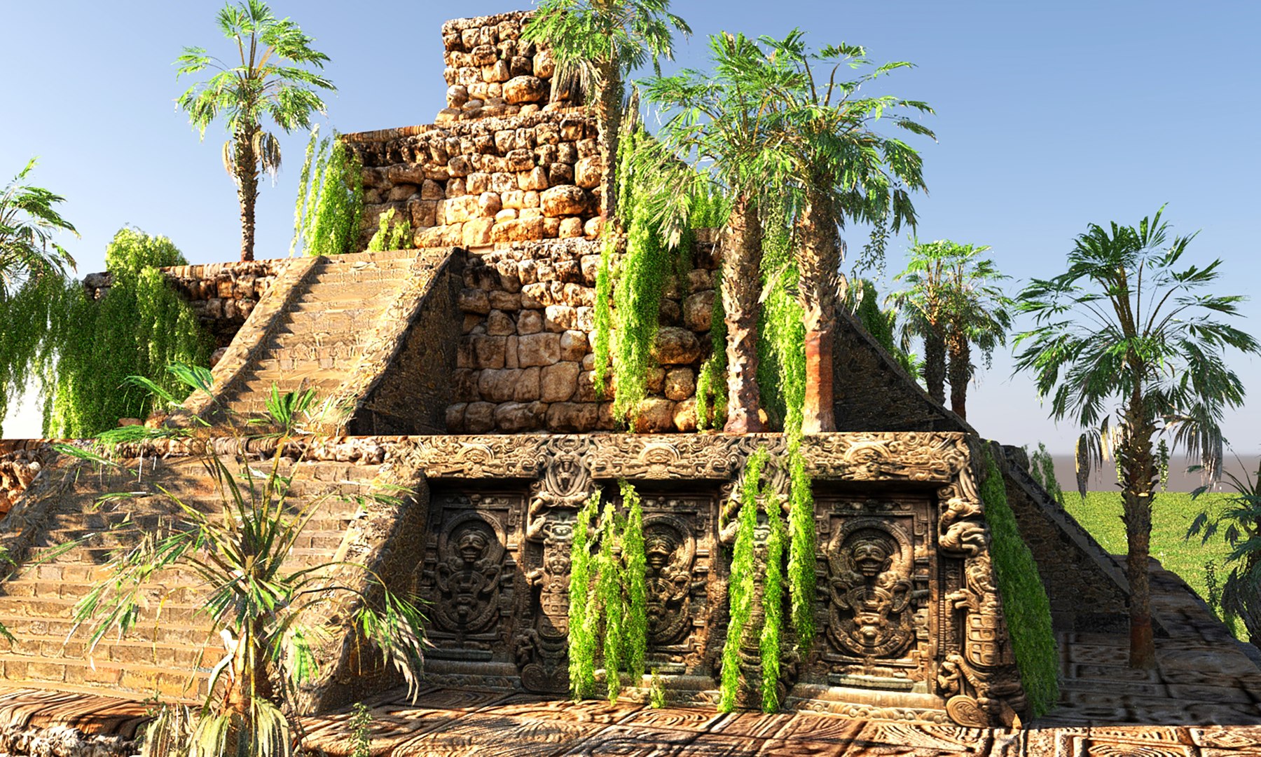 3D Aztec Pyramid - TurboSquid 2087897