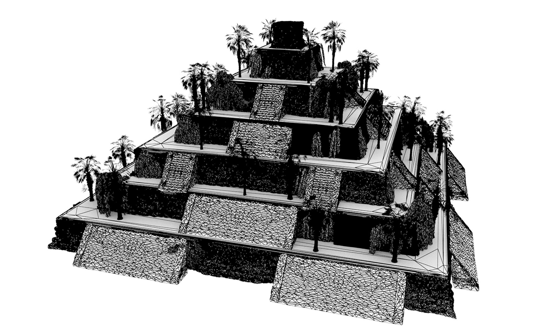 3D Aztec Pyramid - TurboSquid 2087897