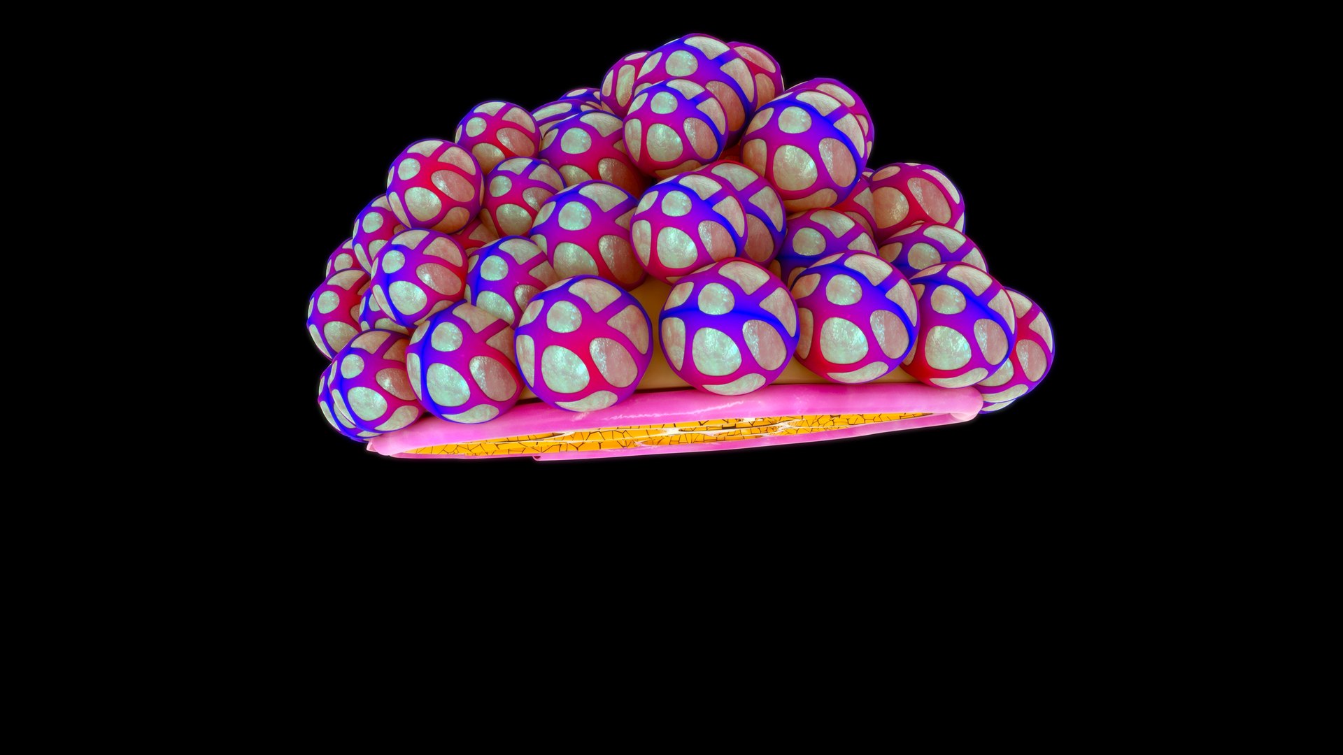 Lungs Alveoli Cross Section Model - TurboSquid 2187572