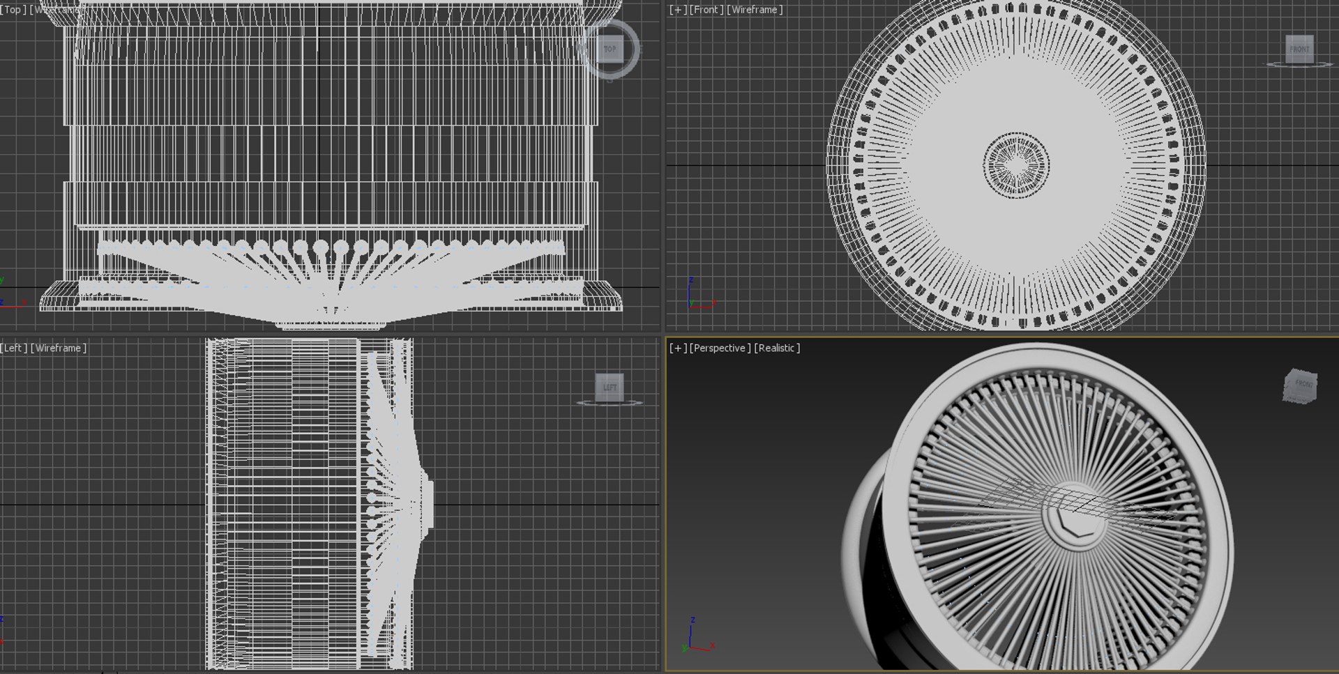 3d Black Dayton Wheel Model