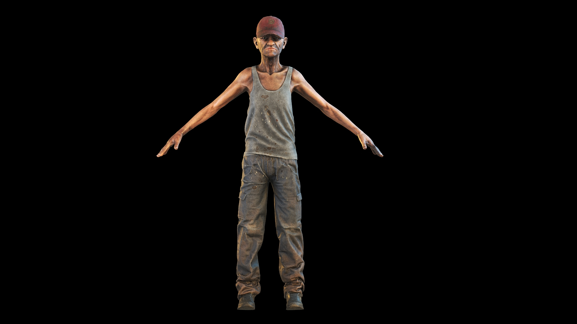 Homeless Person Jerry 3D Model - TurboSquid 2092852