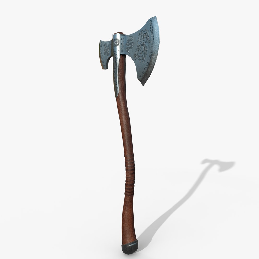 3D Viking Steel Ax - TurboSquid 2083267