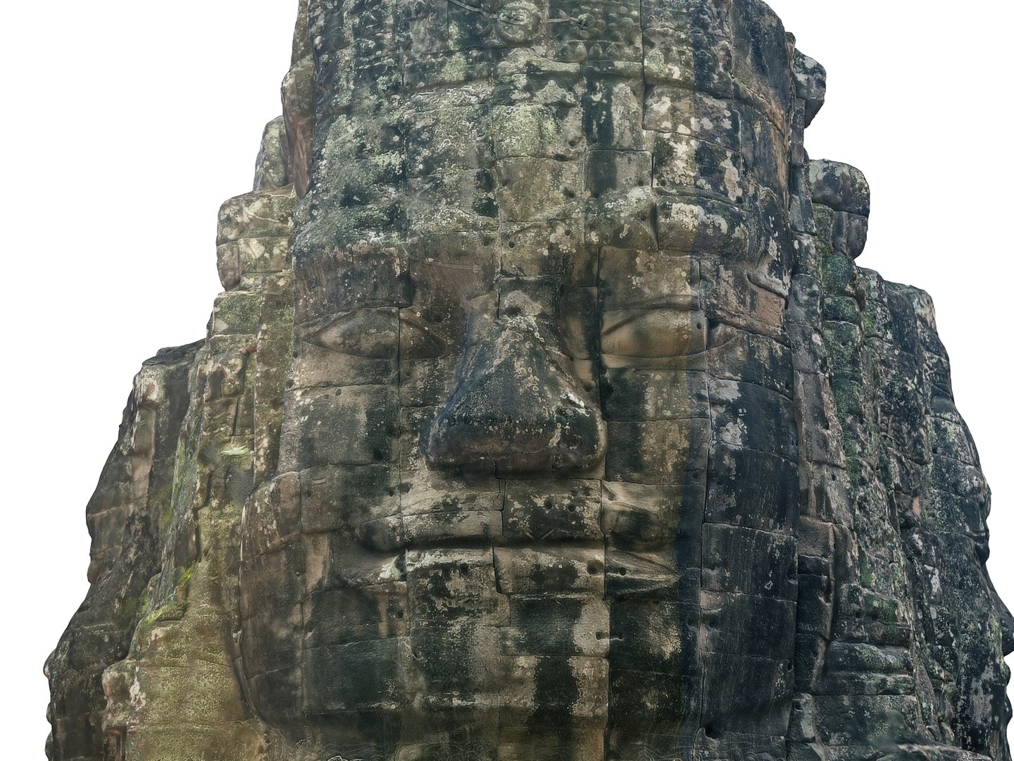 3d Obj Angkor Faces 16k