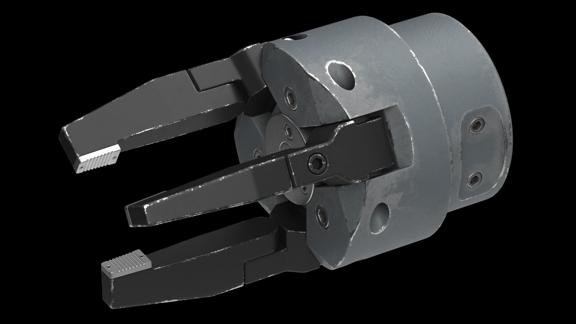 modelo 3d 3-Finger Robot Gripper - TurboSquid 2066254
