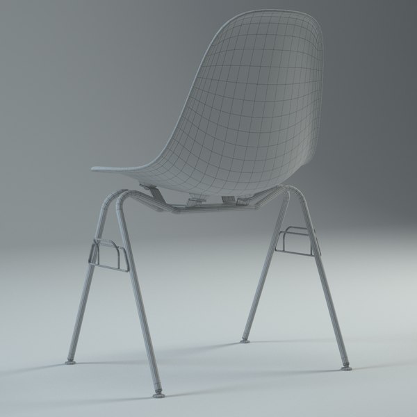 3d charles eames plastic chair model