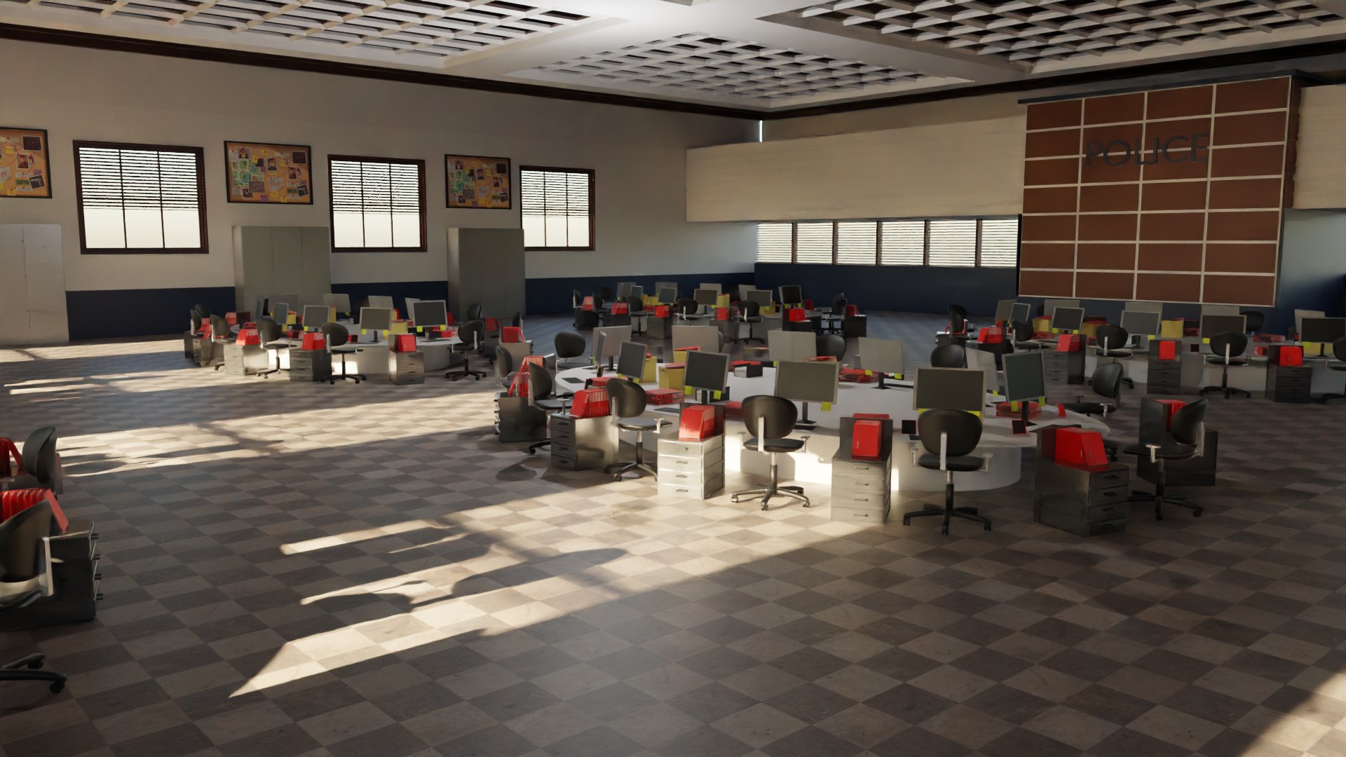 3D Police Station Interior - TurboSquid 2158089