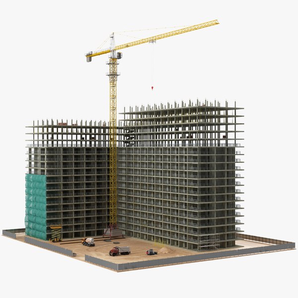 3d model modular steel construction scaffold