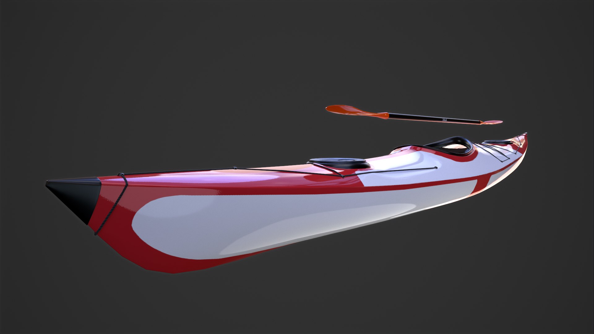 3D Kayak And Paddle Model - TurboSquid 1760282