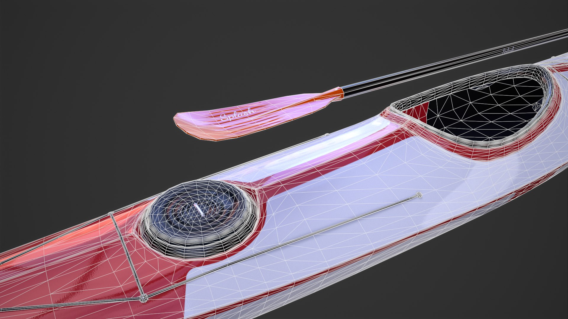 3D Kayak And Paddle Model - TurboSquid 1760282