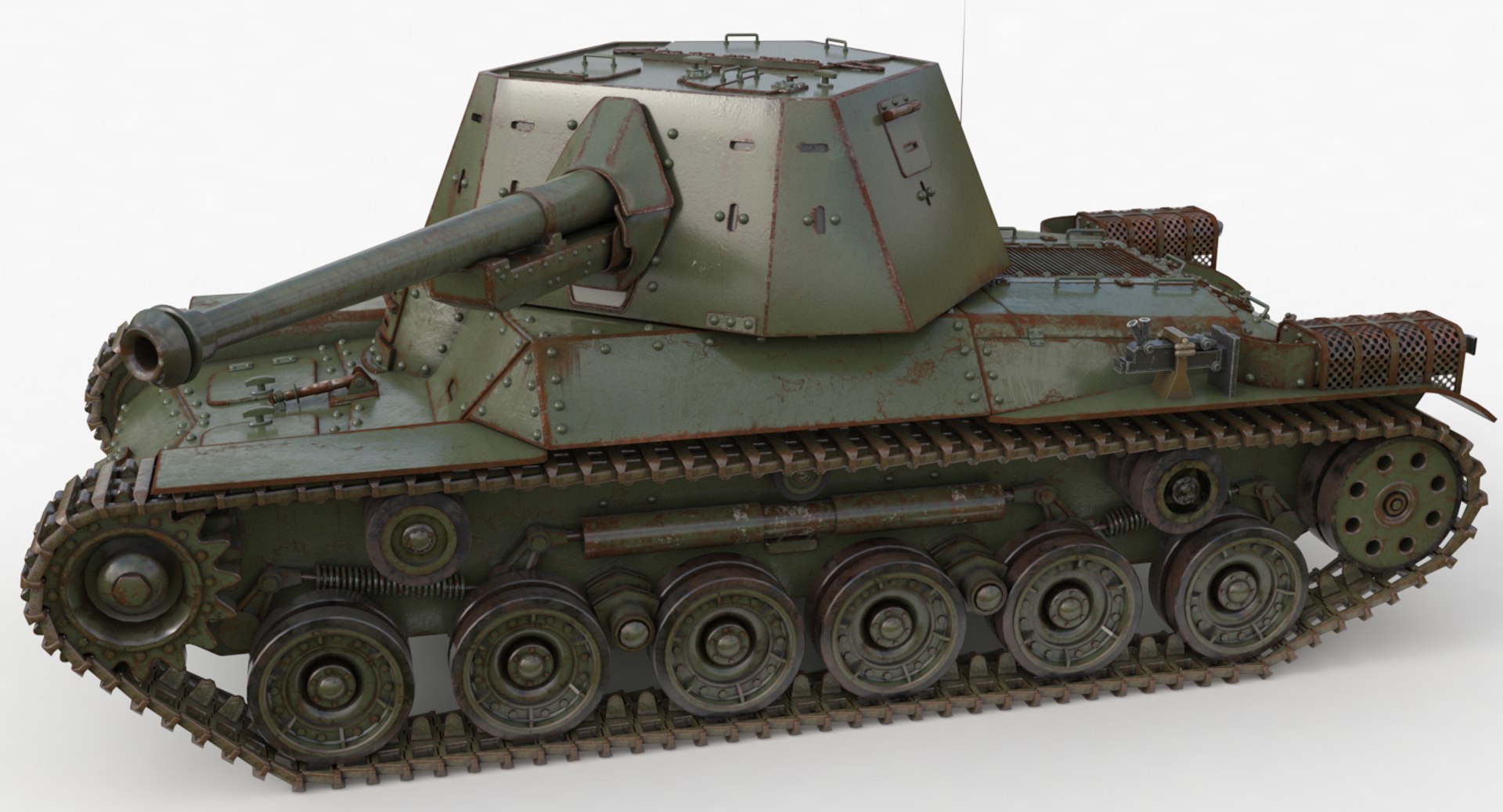 3D Tank Type 3 Chi-nu Model - TurboSquid 1644974