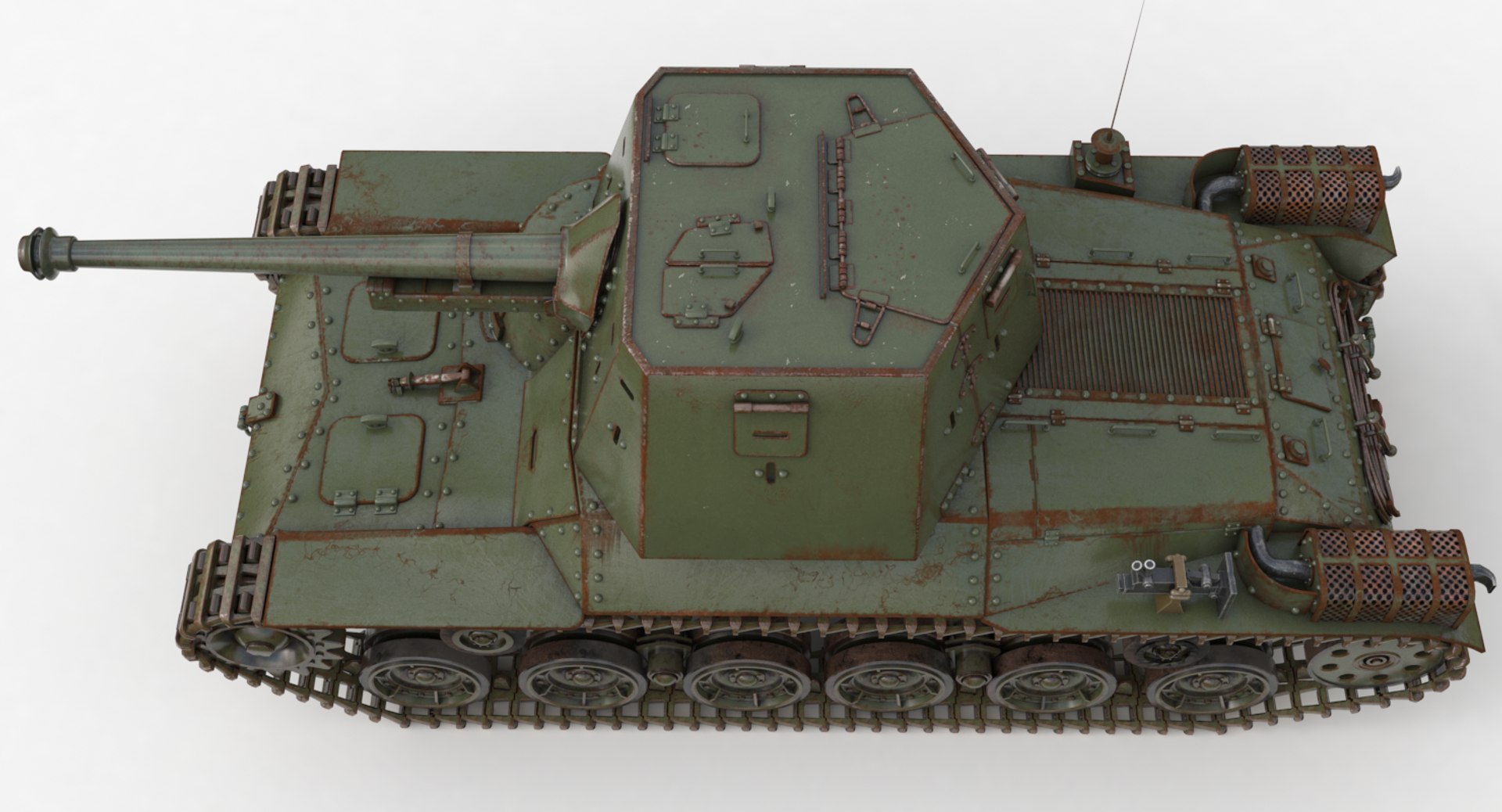 3D Tank Type 3 Chi-nu Model - TurboSquid 1644974