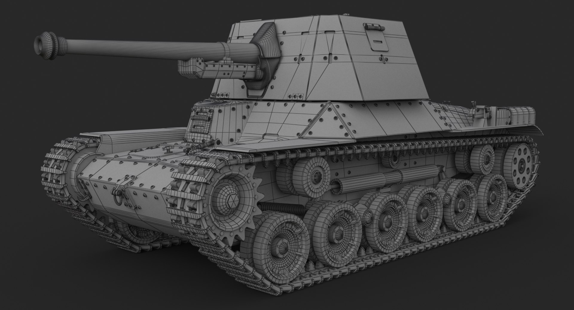 3D Tank Type 3 Chi-nu Model - TurboSquid 1644974