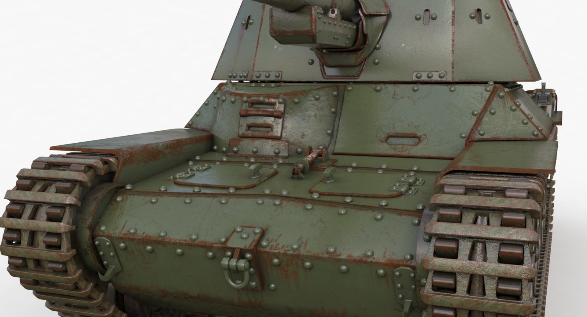 3D Tank Type 3 Chi-nu Model - TurboSquid 1644974