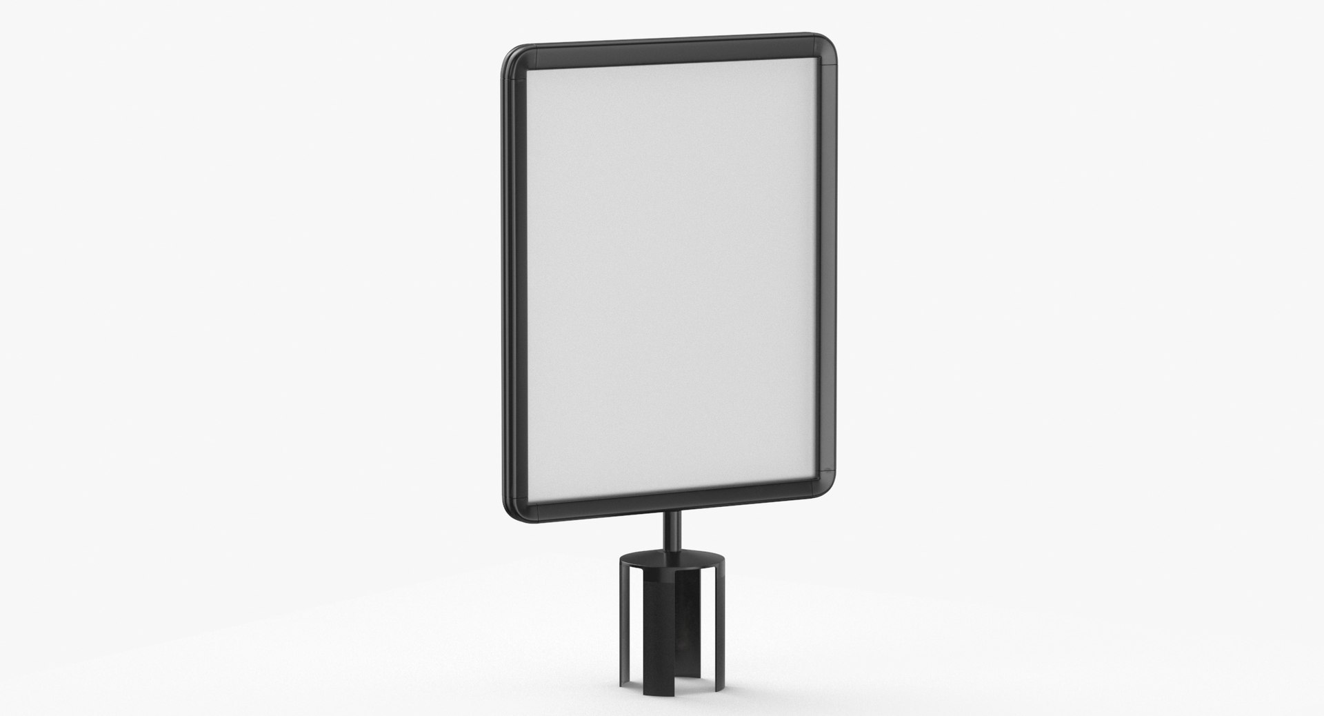 3D Check In Floor Signage Type 01 And 02 Blank Clean And Graphic Dirty ...