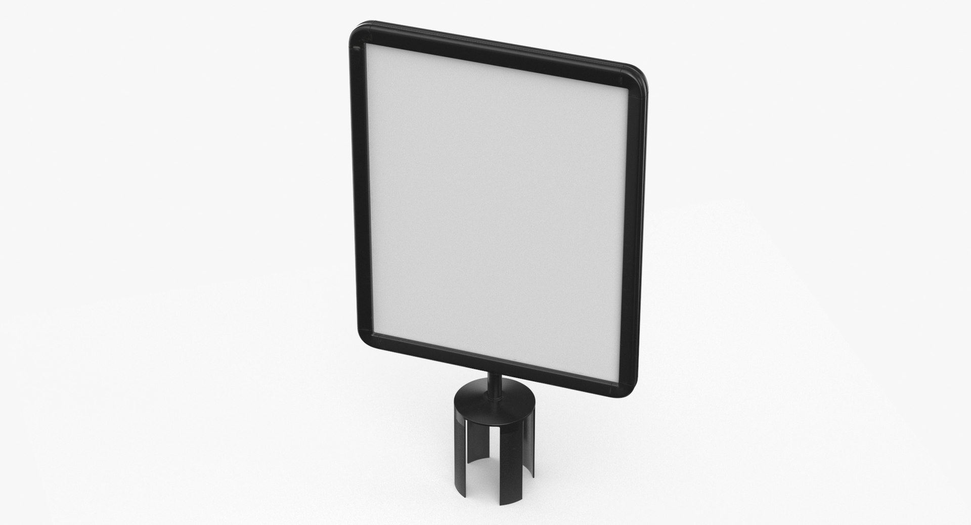 3D Check In Floor Signage Type 01 And 02 Blank Clean And Graphic Dirty ...