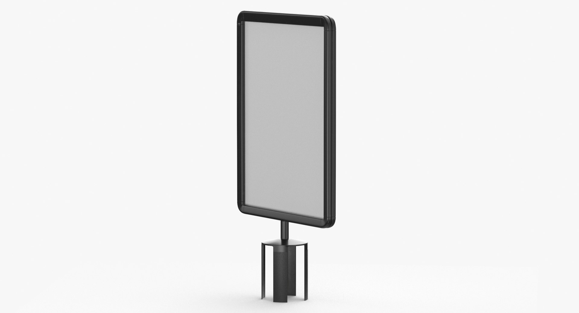 3D Check In Floor Signage Type 01 And 02 Blank Clean And Graphic Dirty ...