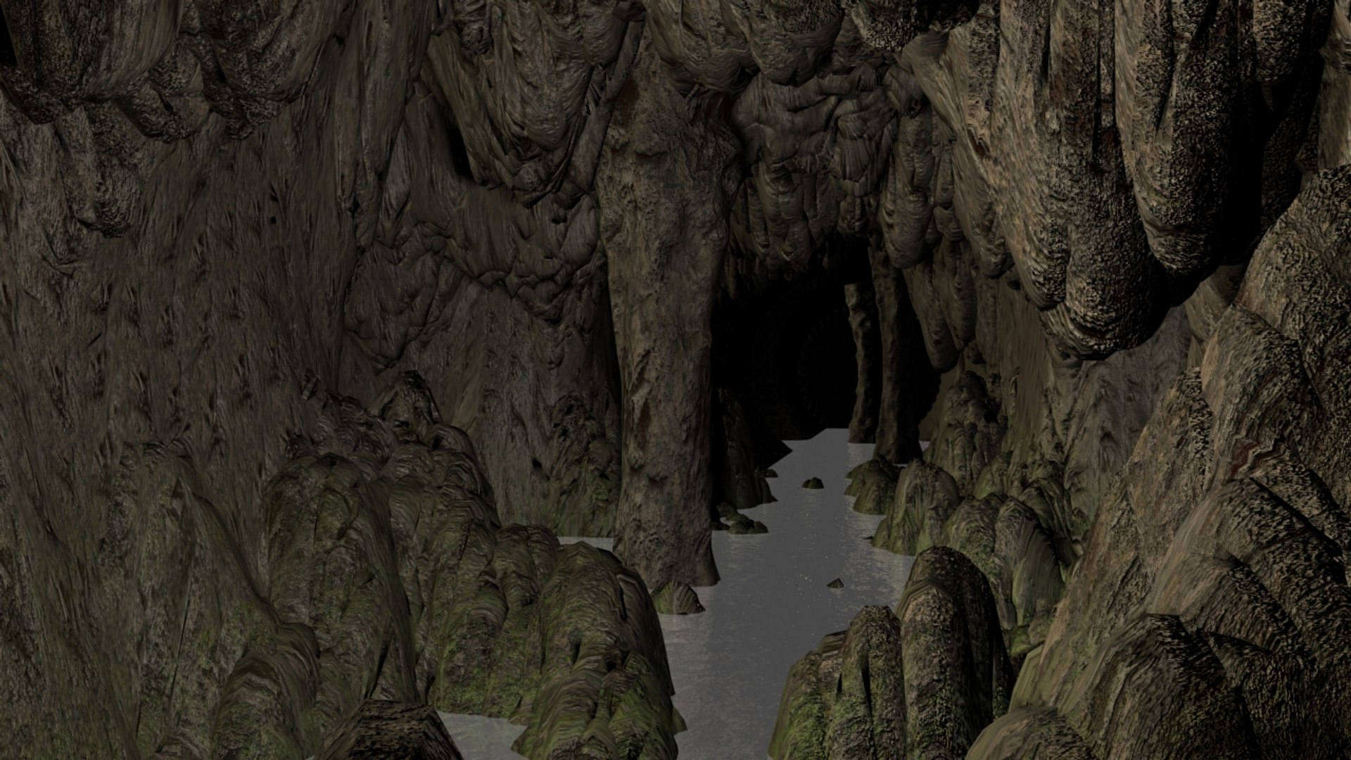 Cave Scene 3d Max